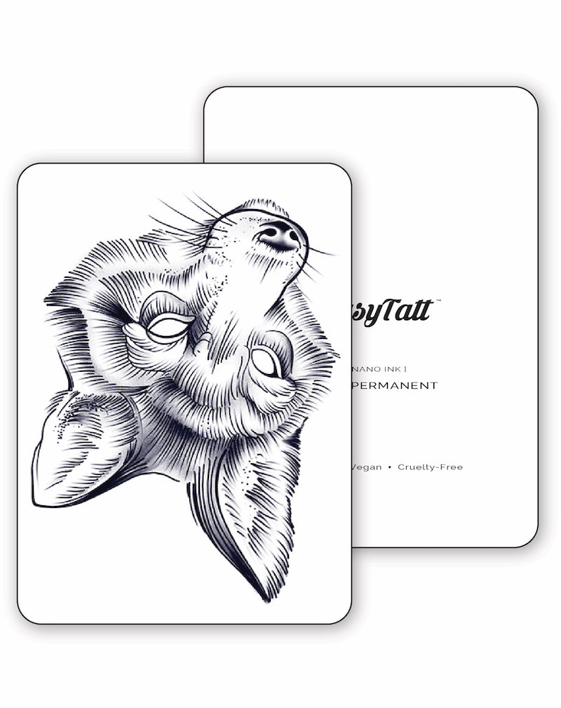 Possessed Wolf Semi-Permanent Tattoo | EasyTatt™